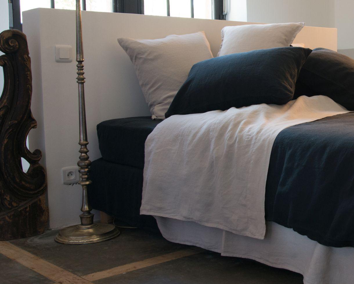 Drap housse en lin - Couleur Chanvre